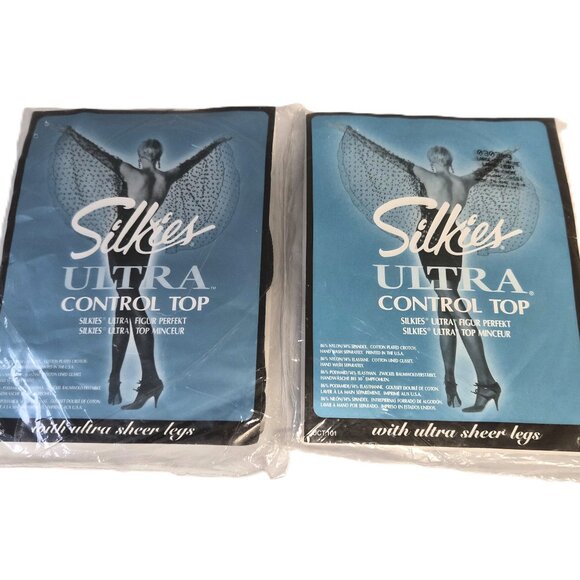 Silkies | Accessories | Vtg Silkies Ultra Control Top Pantyhose Bundle ...